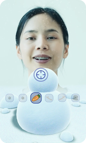 Snowman Maker is on Viber Lenses